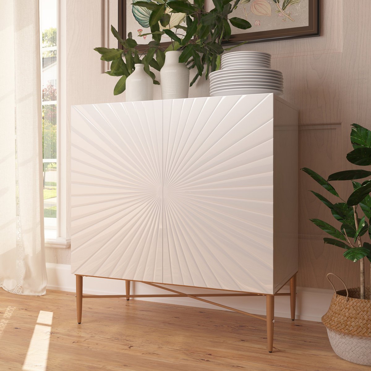 Willa Arlo™ Interiors Liverpool 2 Door Vintage Accent Cabinet & Reviews ...