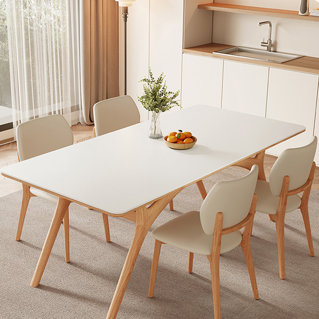 Dining Elegance Light Luxury Dining Table And Chair Combination ...