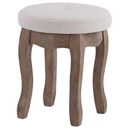 August Grove® Armalla Solid Wood Accent Stool | Wayfair