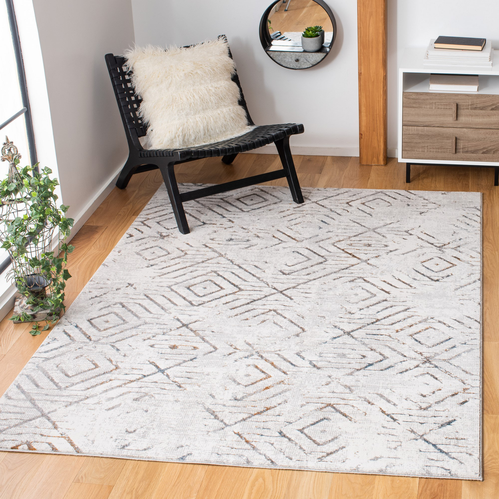 Union Rustic Enya Performance Geometric Rug | Wayfair