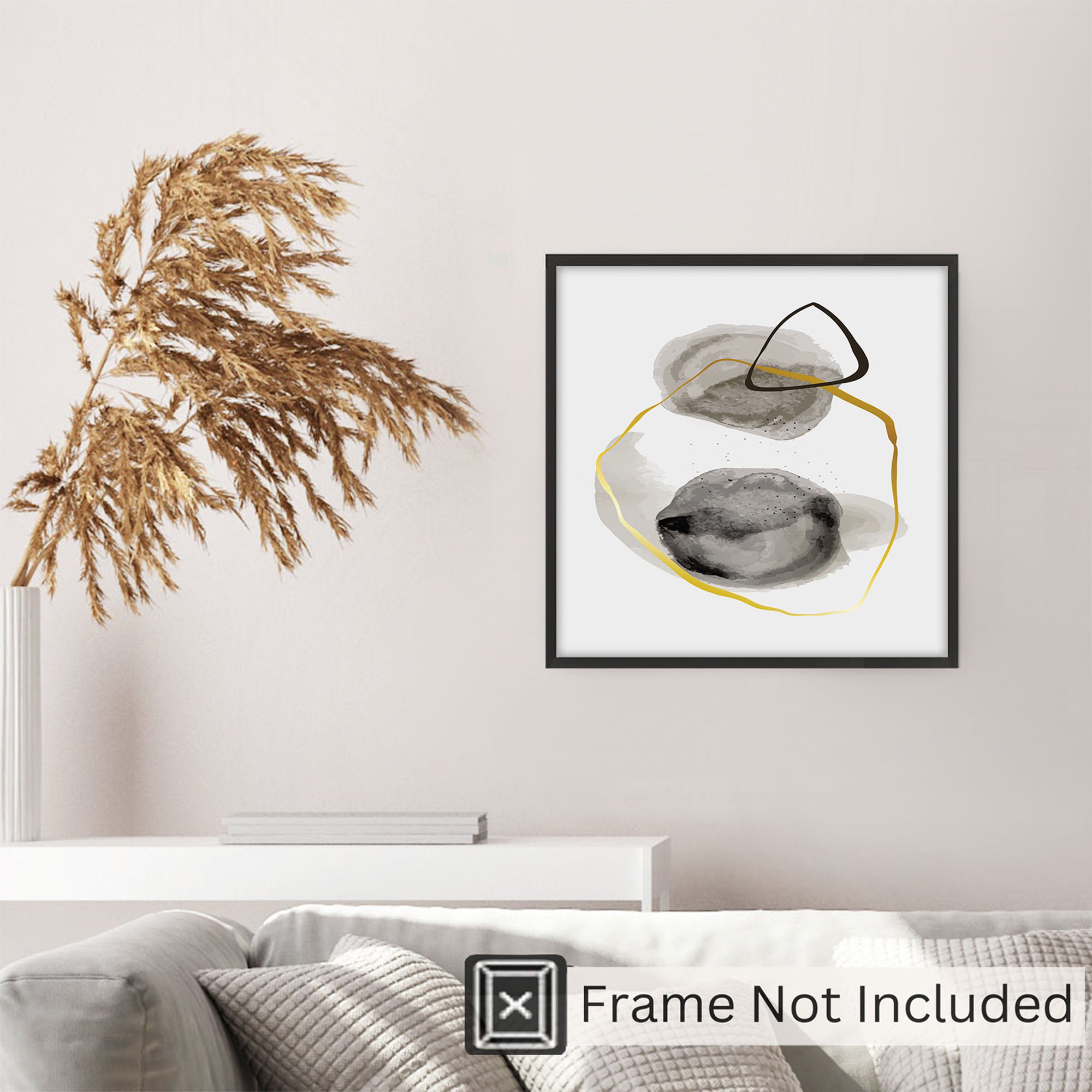 Mercer41 Abstract Infinite Balance II Mid-Century Modern Unframed Art ...