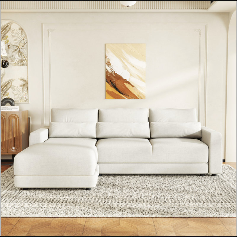 Latitude Run® L-shaped Modular Sectional Sofa with Removable Back ...