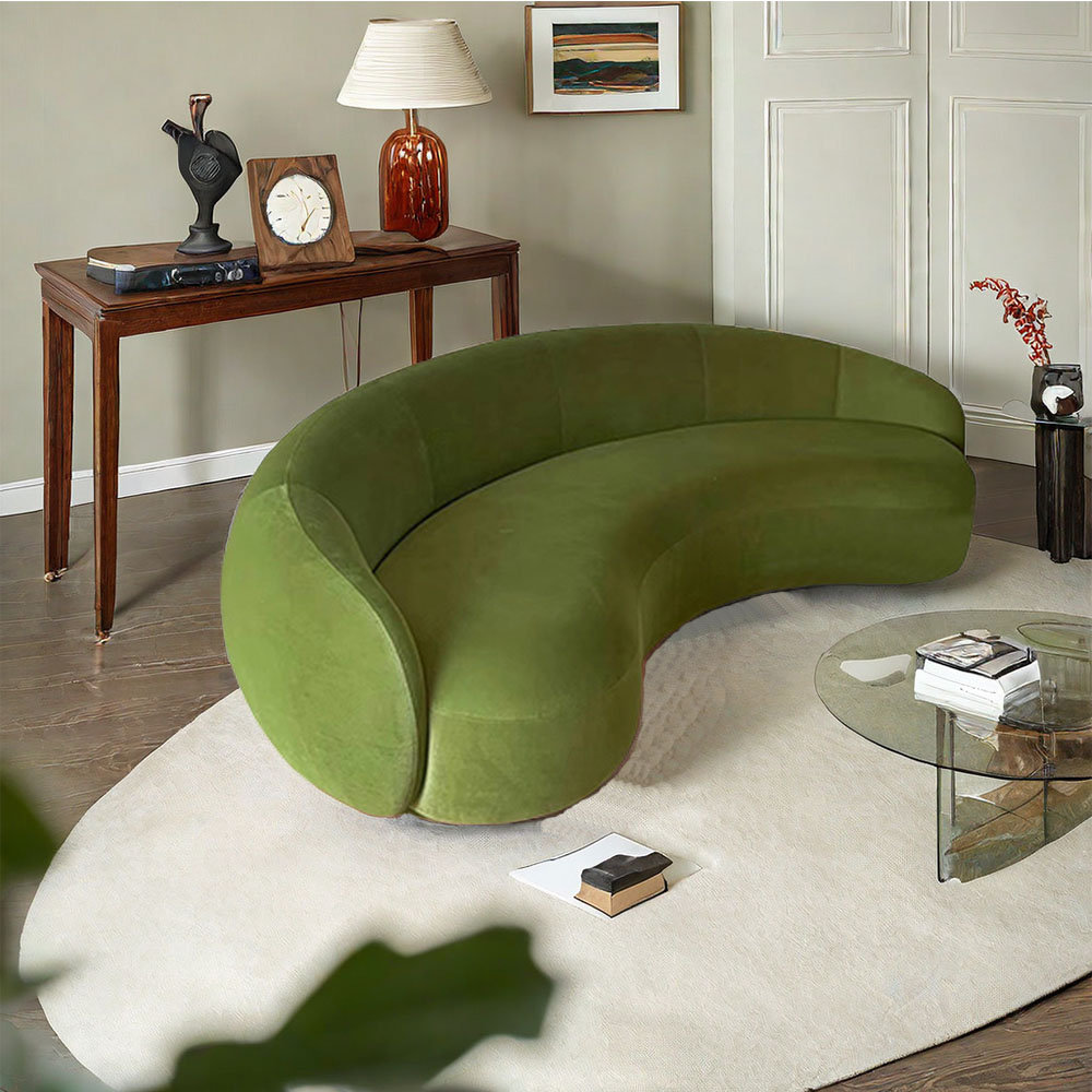 Danbenla design Minimalist shaped sofa meaning curved sofa - Wayfair Canada
