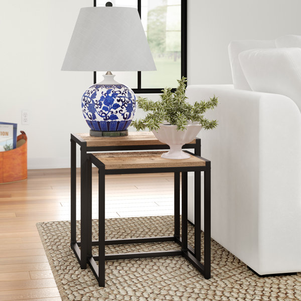 Borough Wharf Aimar 2 Piece Nest of Tables & Reviews | Wayfair.co.uk