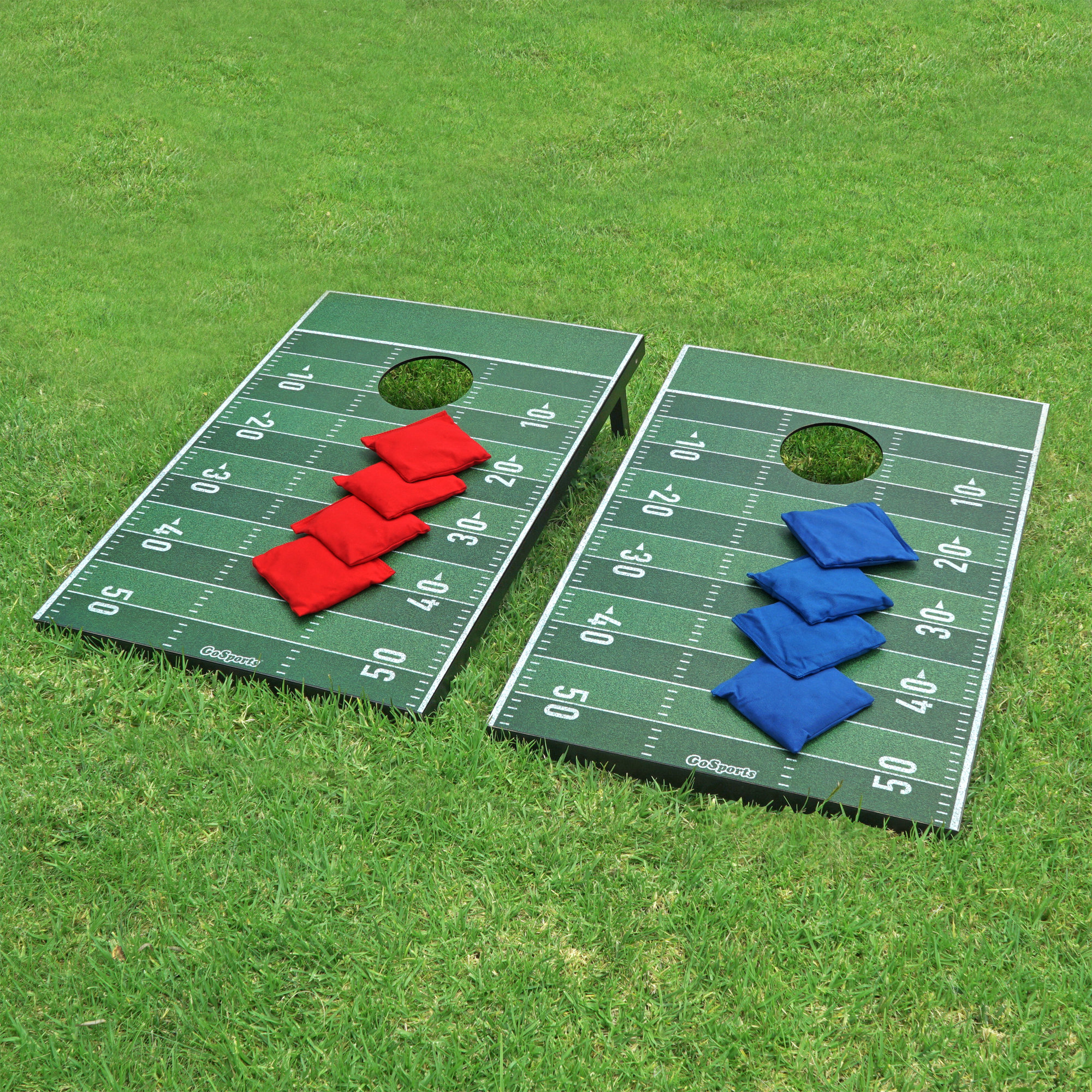 GoSports 10 Piece Football Cornhole Board Set & Reviews | Wayfair
