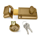 Premier Lock Complete Entry Lever Set with Single Cylinder Deadbolt ...