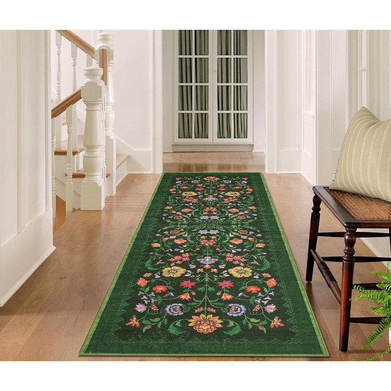 Darby Home Co Floral Rug 2x6 Runners for Hallways | Wayfair