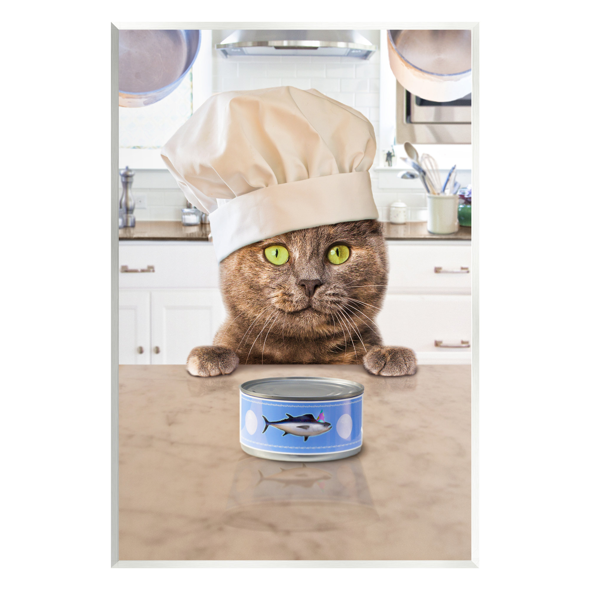 Stupell Industries Cat Chef & Tuna Can Wall Plaque Art Design By ...