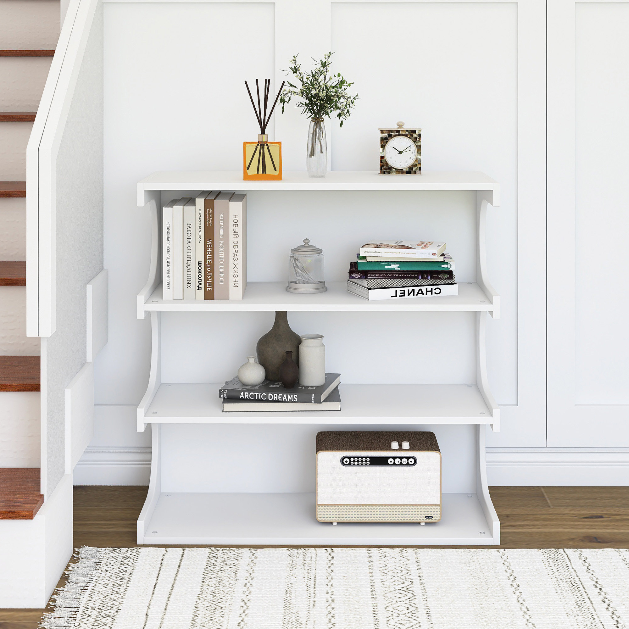 Staykiwi Multifunctional 4-Tier Book Shelf And Coffee Table | Wayfair