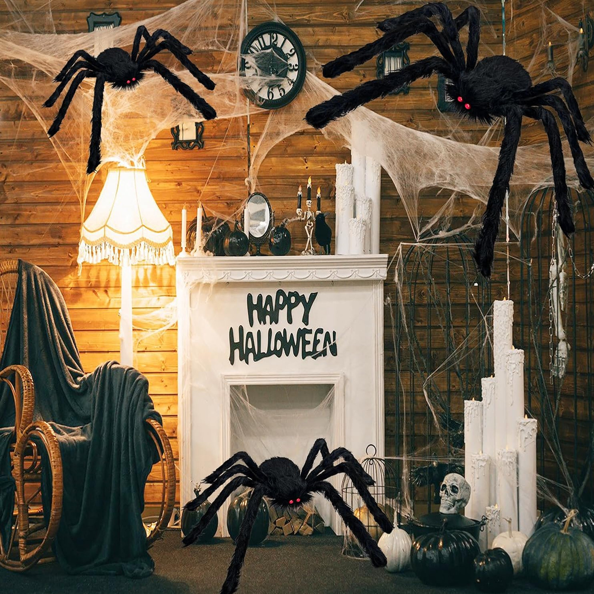 The Holiday Aisle® Halloween Spider Decorations;Giant Spider Outdoor ...