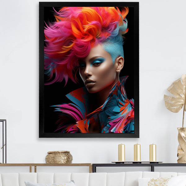 Mercer41 Avant-Garde Glam And Pop Art Woman With Mohawk IV - Woman Pop ...
