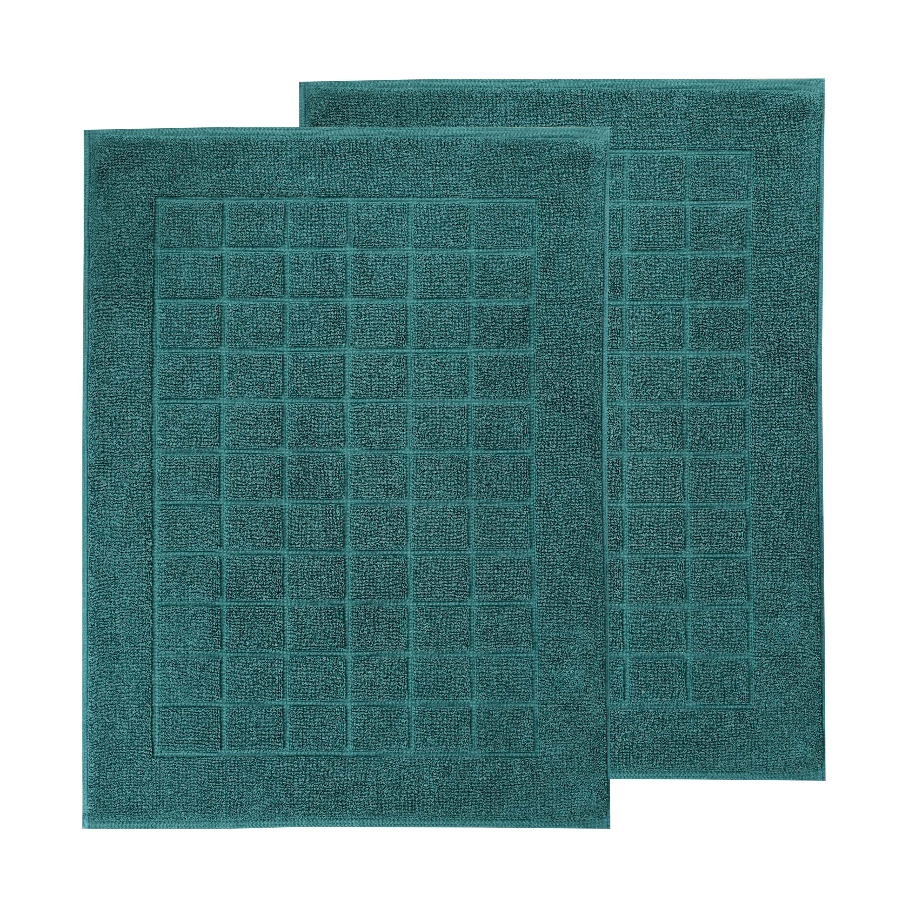 East Urban Home 100% Cotton Thick & Absorbent Reversible Checkered Bath ...