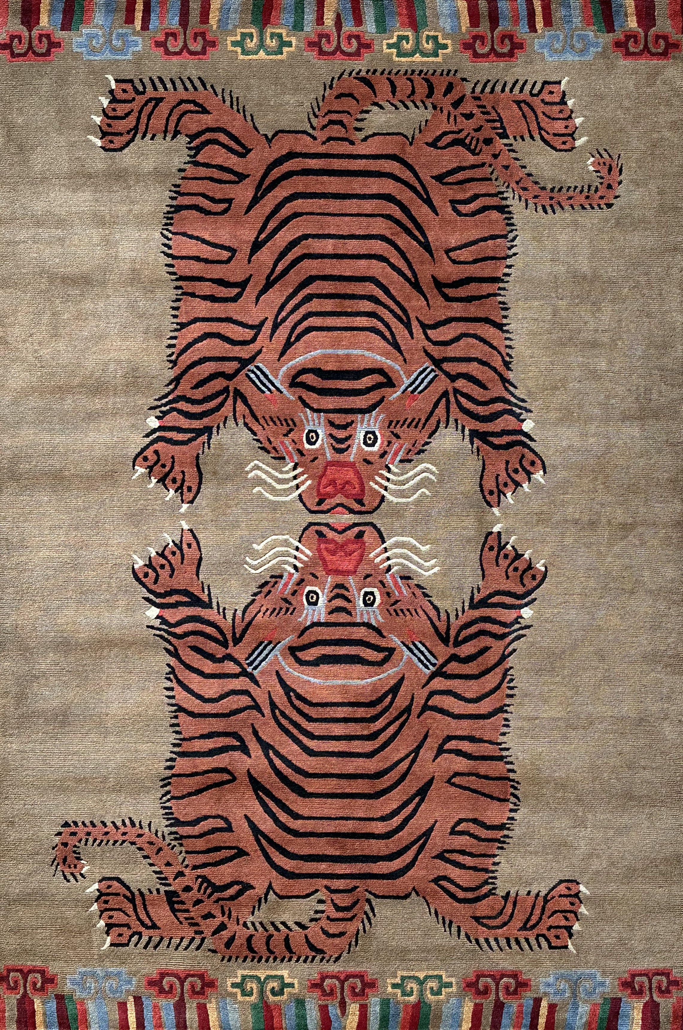 Tibet Rug Company DOUBLE TIGERS CAMEL | Perigold