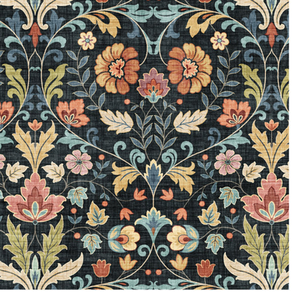 Gertmenian Crystal Print Verner Black Multi-Colored Transitional Bright ...