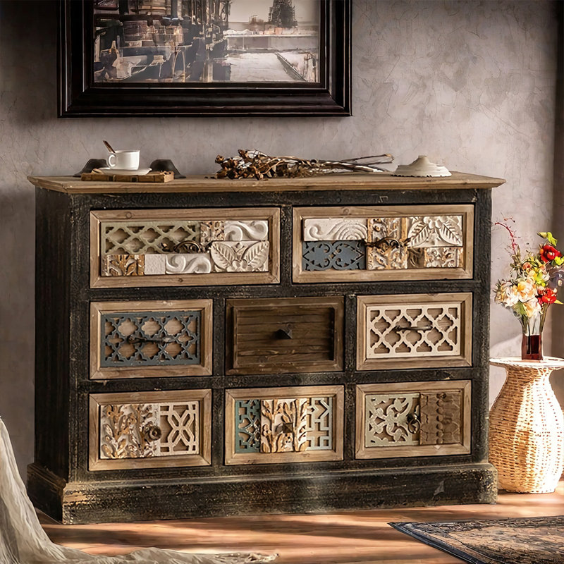 NICECABINET Classic Brown Versatile Wood Accent Chest. | Wayfair