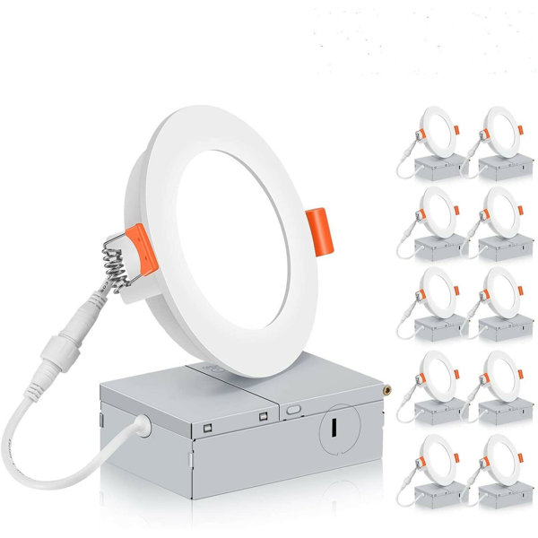 Strak LED White Slim Panel 4 Inch Downlight /Junction Box Dimmable ...