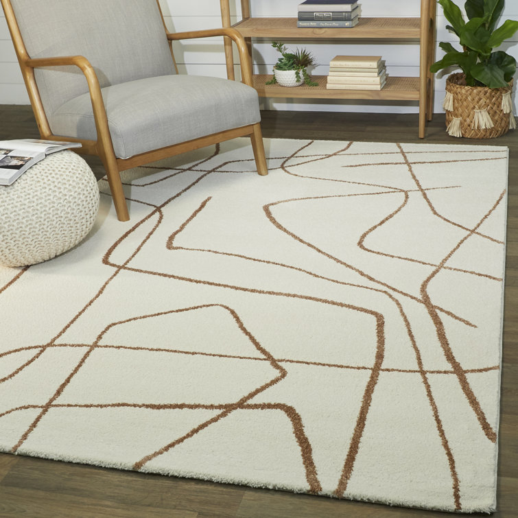 Blue Elephant Goodrow Rust/Cream Rug & Reviews | Wayfair.co.uk