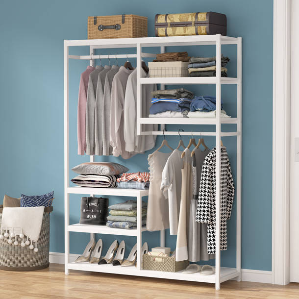 Dotted Line™ Liz 36'' - 60'' Closet System (Can Be Cut To Fit ...