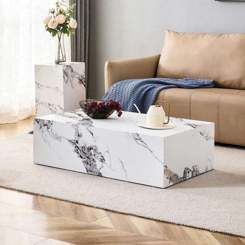 Wrought Studio Stone Pattern MDF Coffee Table - Wayfair Canada