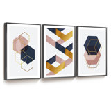 Geometric Framed Art You'll Love | Wayfair