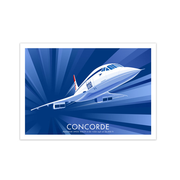 East Urban Home Concorde Speed by Stephen Millership - Print | Wayfair.ie