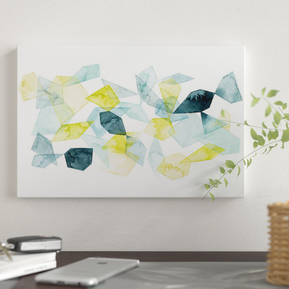 East Urban Home 'Seaglass Abstract I' Print on Canvas | Wayfair