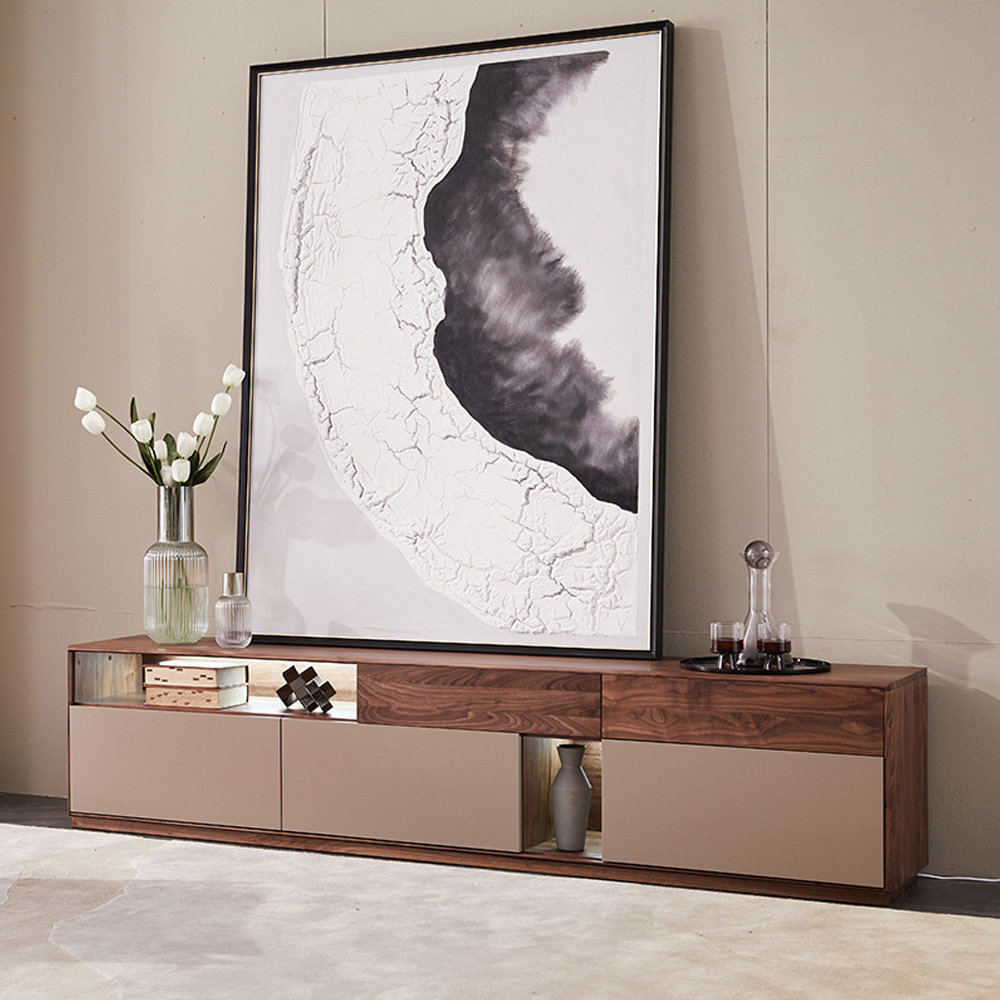 Loon Peak® Modern Luxury TV Stand With Storage Cabinet | Wayfair