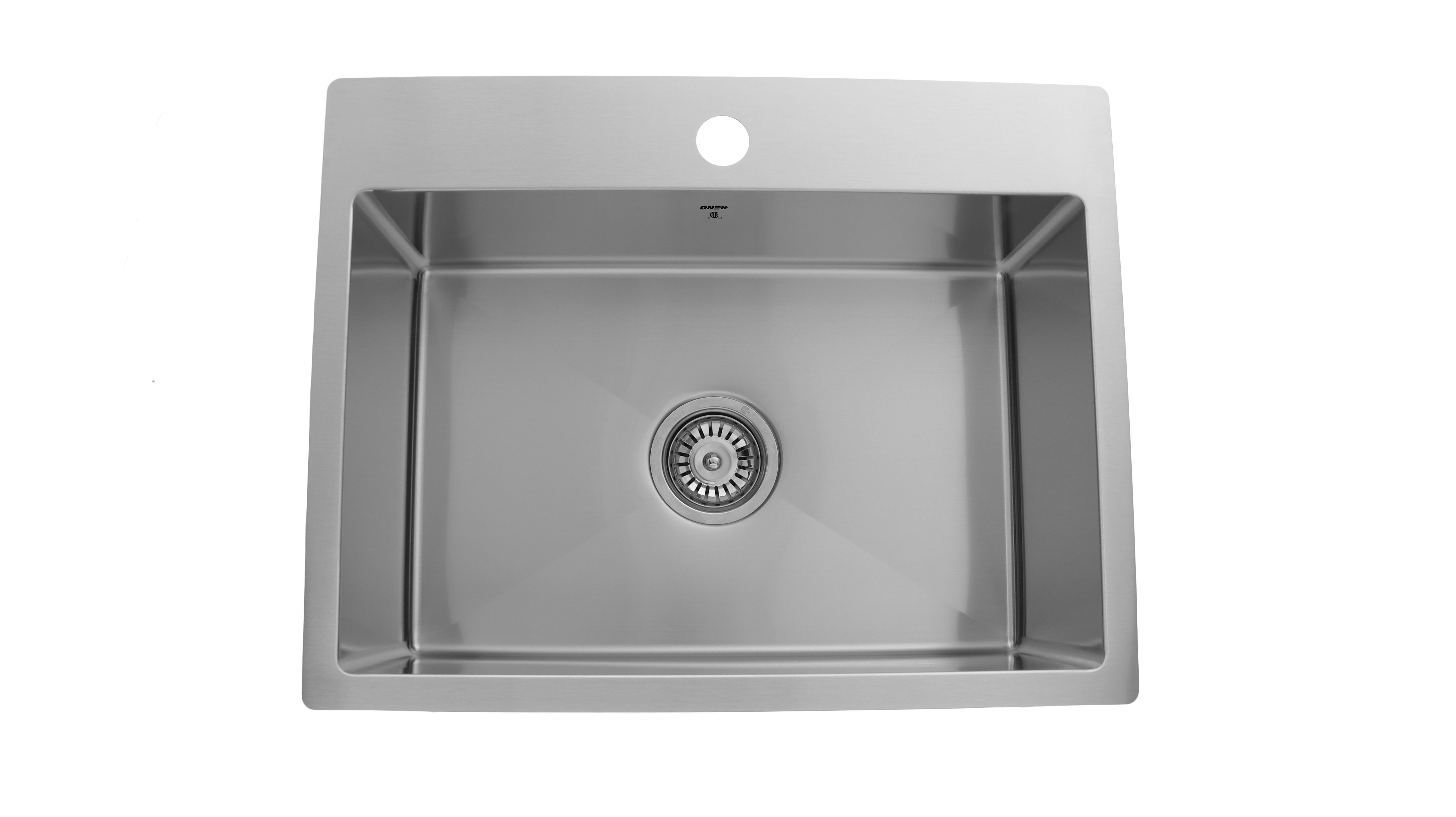 ONEX® Drop-In Single Bowl 23" X 18" Stainless Steel Sink - Wayfair Canada