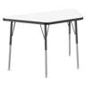 Factory Direct Partners Trapezoid Dry-Erase Activity Table with ...