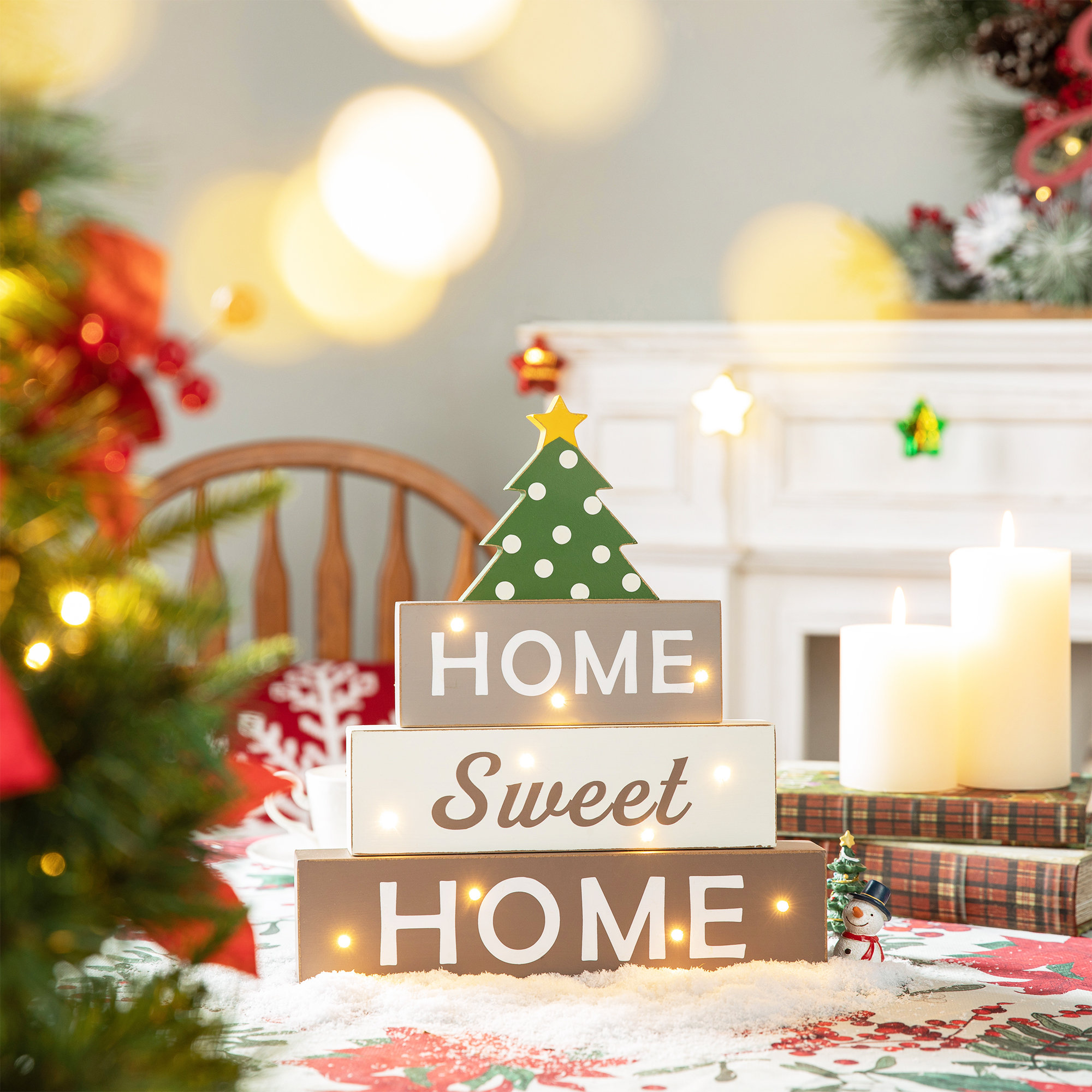 The Holiday Aisle® 6 Piece Block Word Sign Set - Wayfair Canada