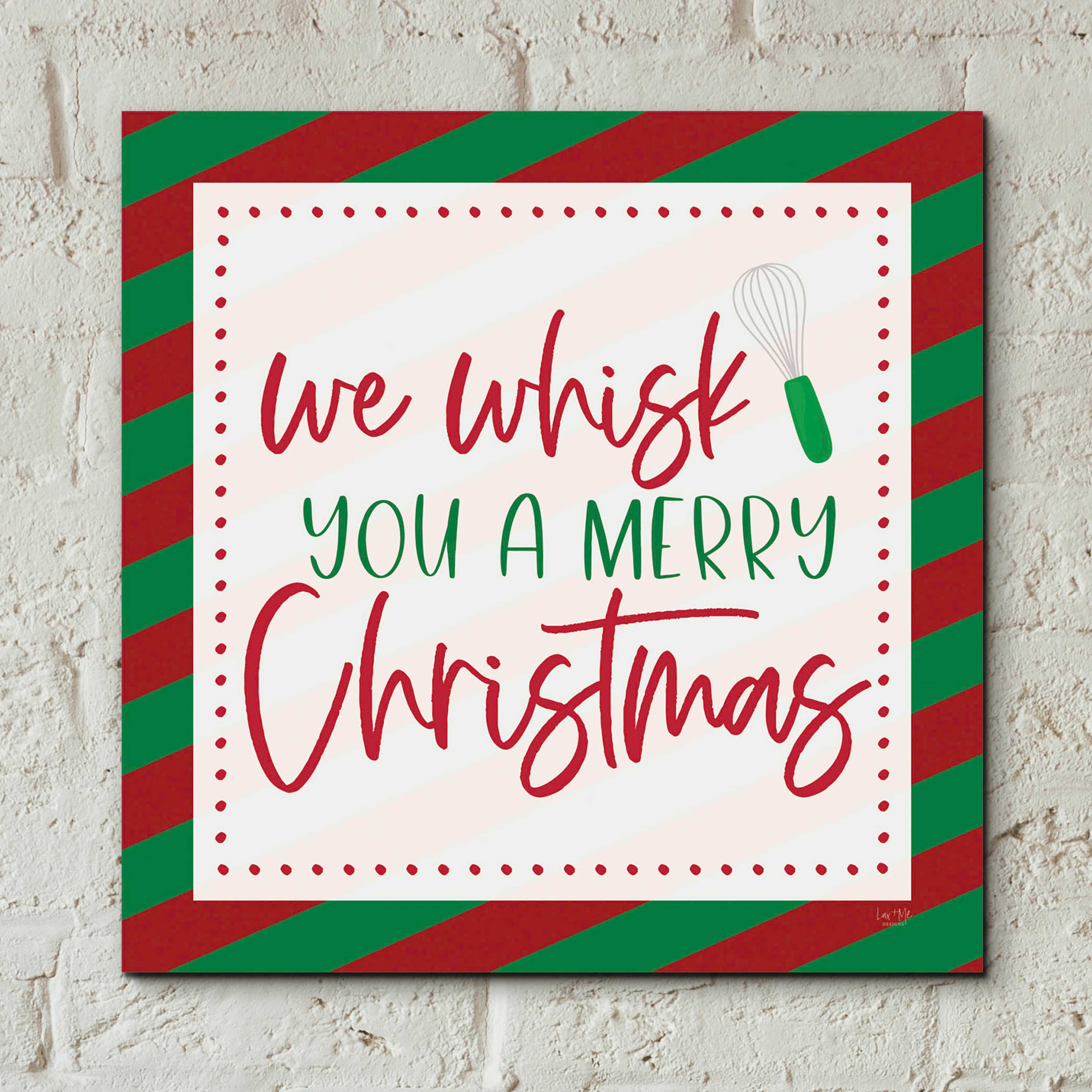 The Holiday Aisle® Epic Art 'We Wisk You A Merry Christmas' We Wisk You ...