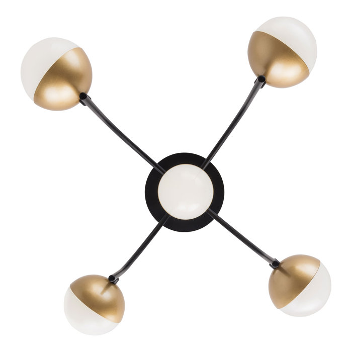 Wrought Studio Drescher Retro Classical 5 Lamps Globe Chandelier Modern ...