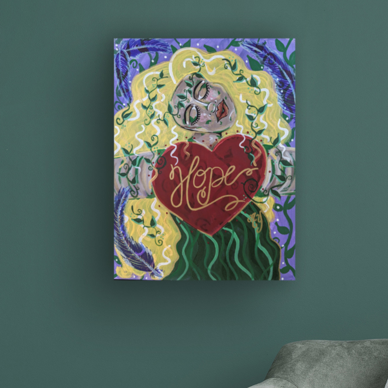 Trinx Goddess of Hope by Rev. Dr. Angela Yarber - Wrapped Canvas ...