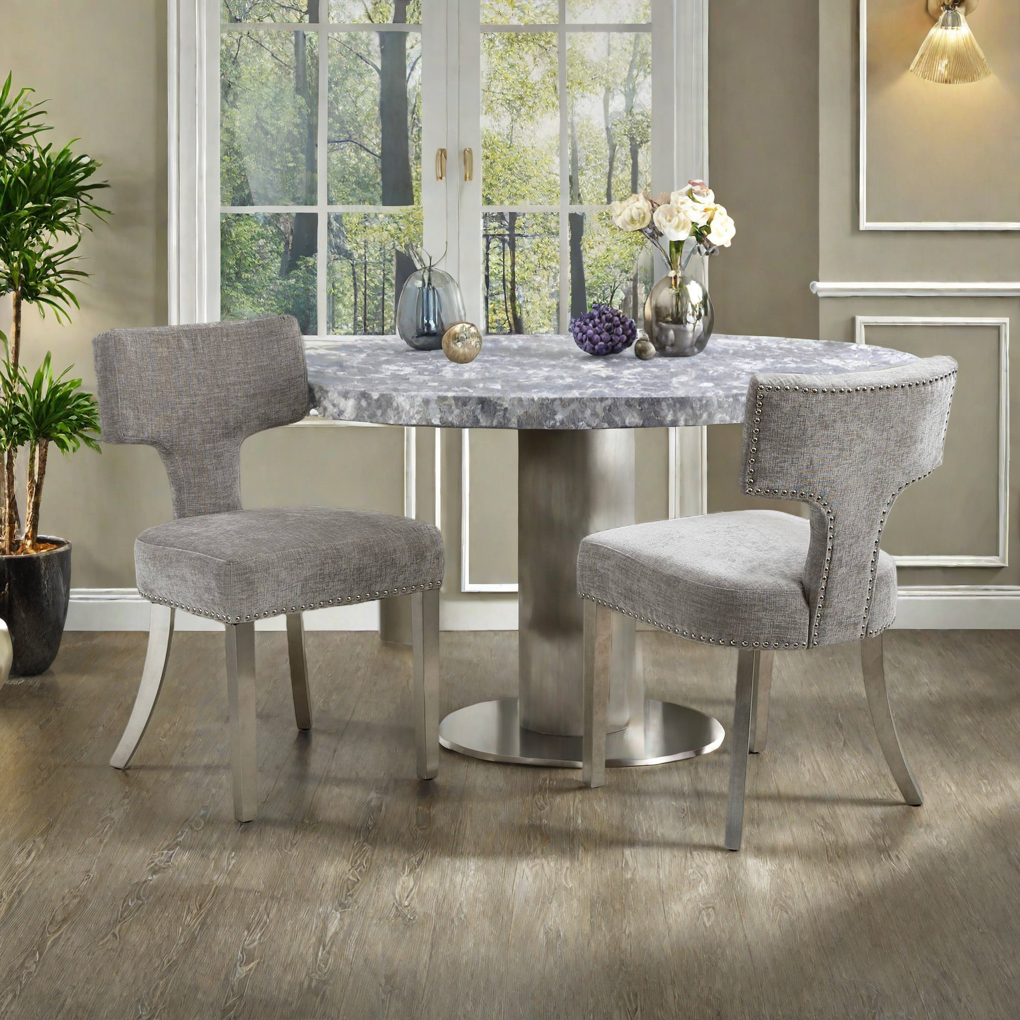 Lark Manor™ Mid Century Modern Dining Chairs Set Of 2, Farmhouse ...