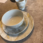 Mercury Row® Amiya Porcelain China Dinnerware Set - Service for 4 ...