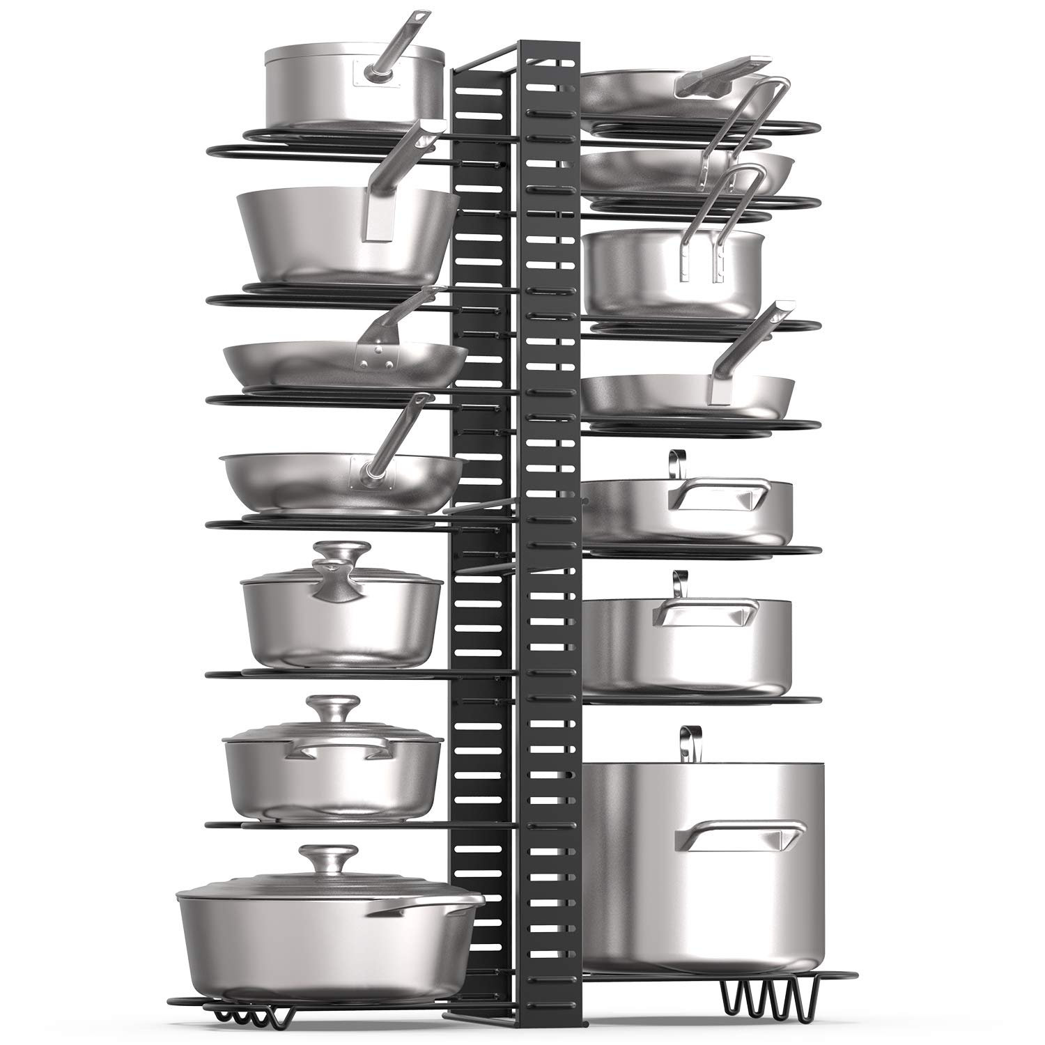 Prep & Savour Metal Rectangle Countertop / Cabinet Pot Rack | Wayfair