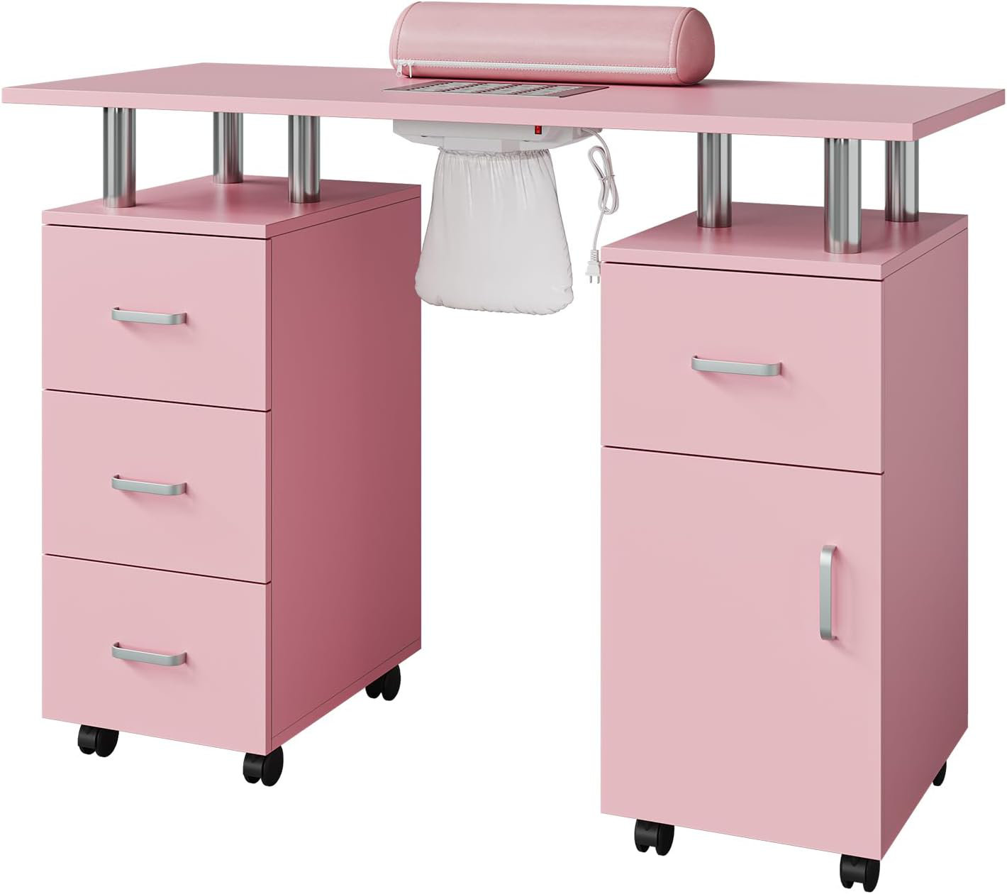 Hokku Designs Manicure Table, Nail Salon Table with Electric Dust ...