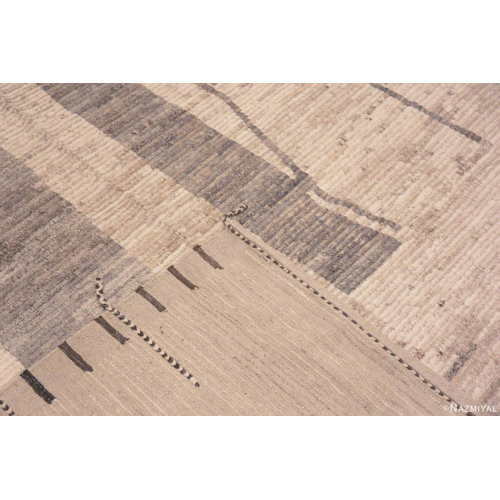 Nazmiyal Collection One-of-a-Kind Large Tribal Square Shape Neutral ...