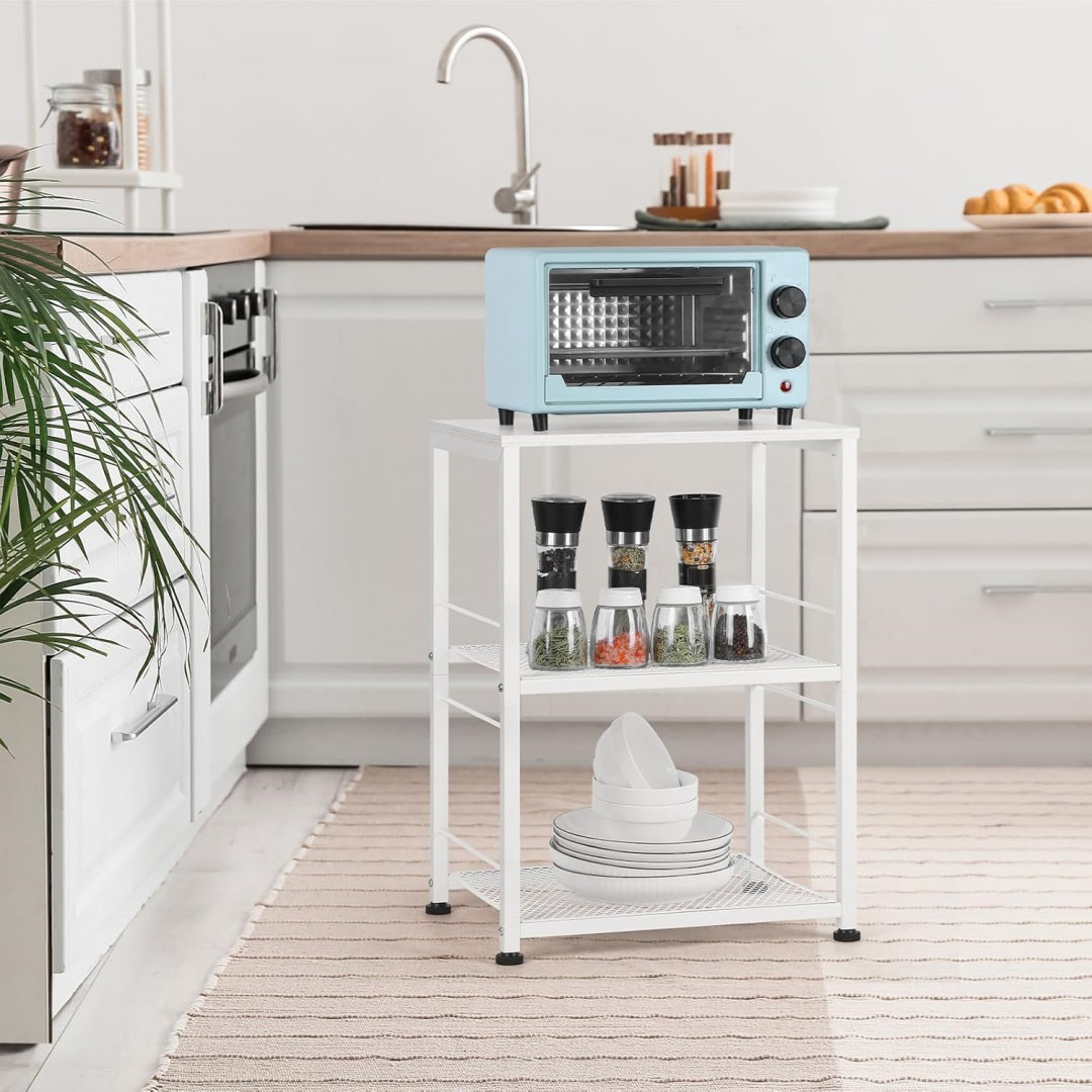 Ebern Designs End Table, Small Side Table Living Room, White Nightstand ...