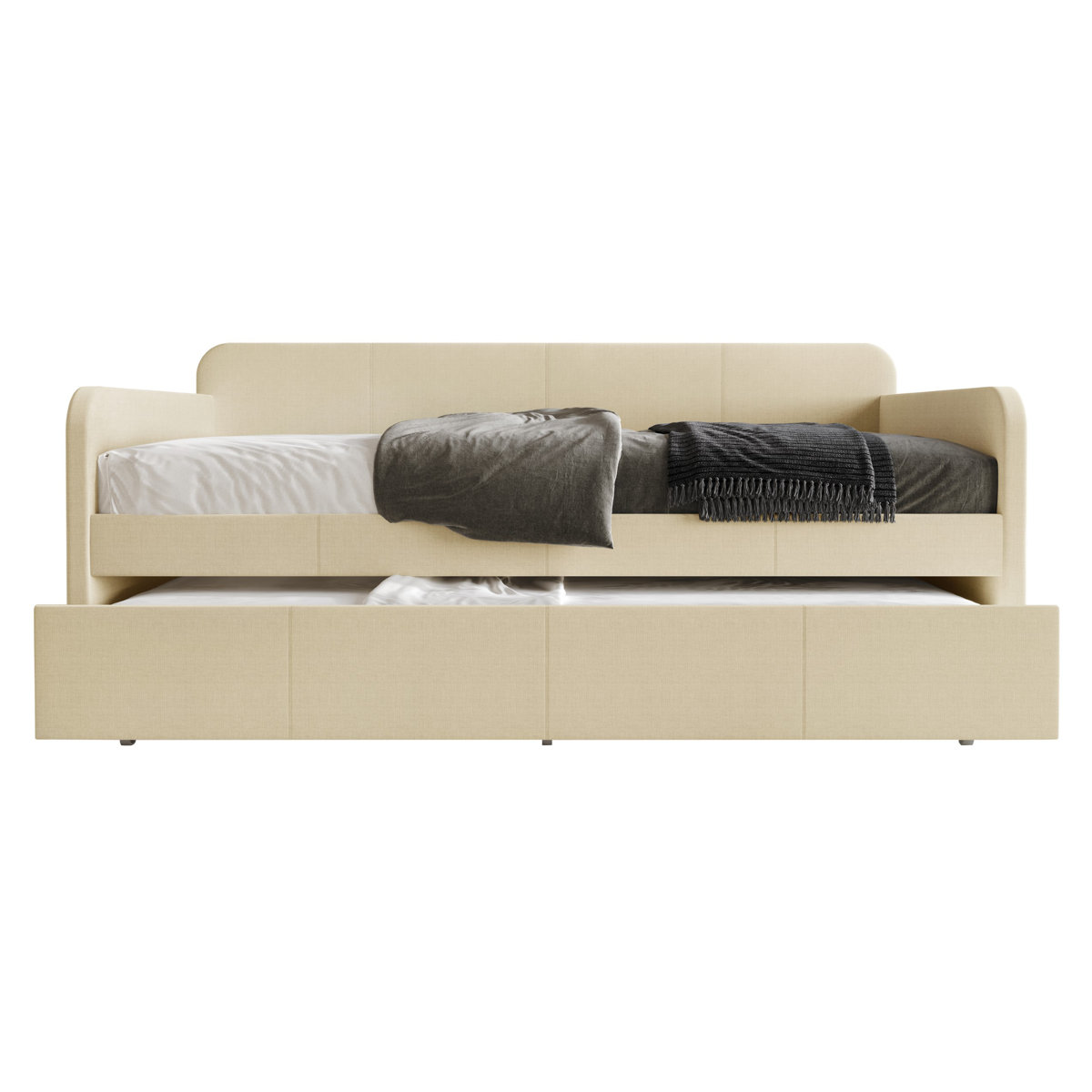 Andover Mills™ Plunkett Tiara Upholstered Daybed with Trundle & Reviews ...