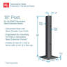 OUTDECO 18" Galvanized Steel Wall Extension Post, Black & Reviews | Wayfair