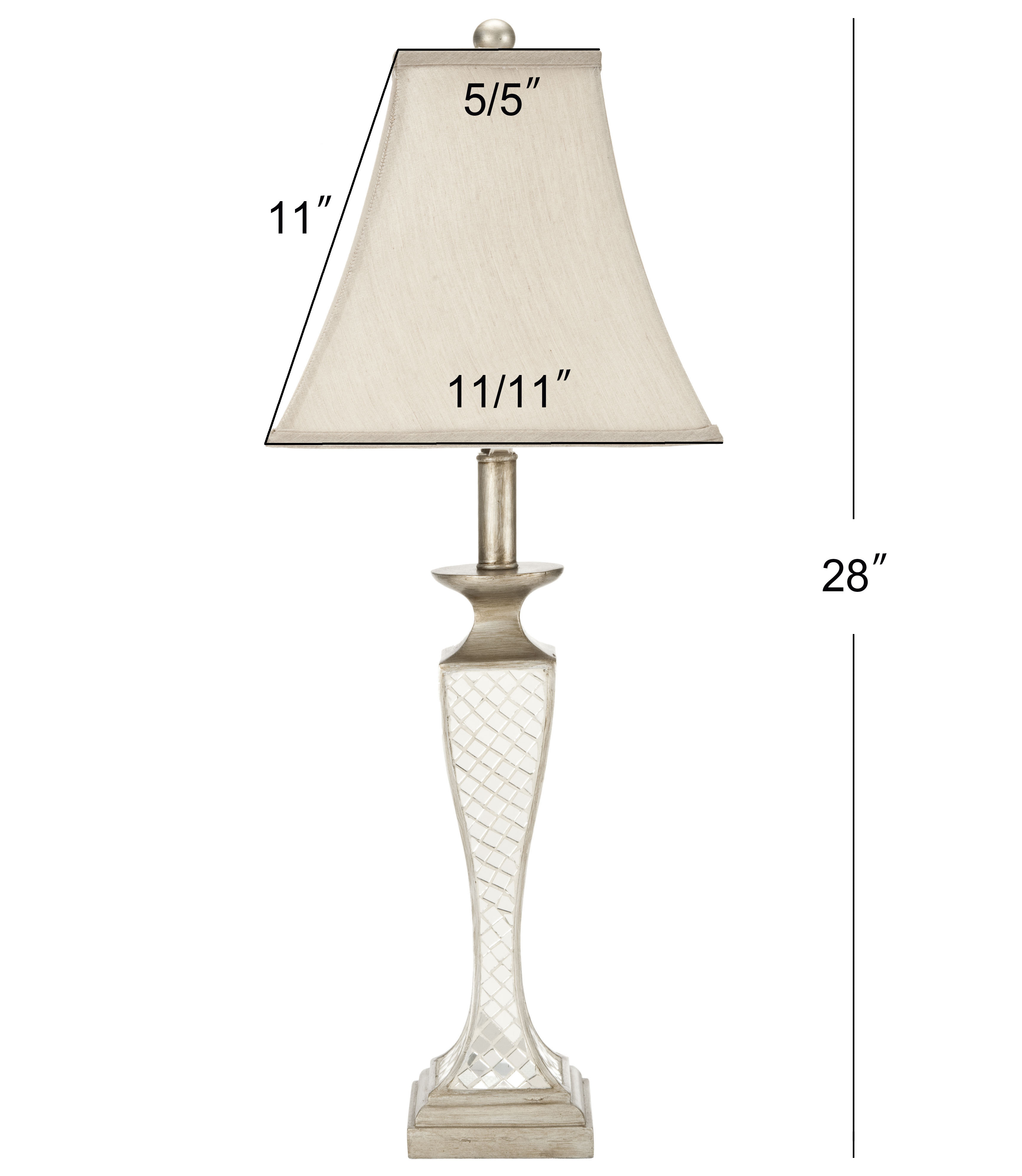 House of Hampton® Doniphan Mirror 28" Table Lamp Set & Reviews | Wayfair