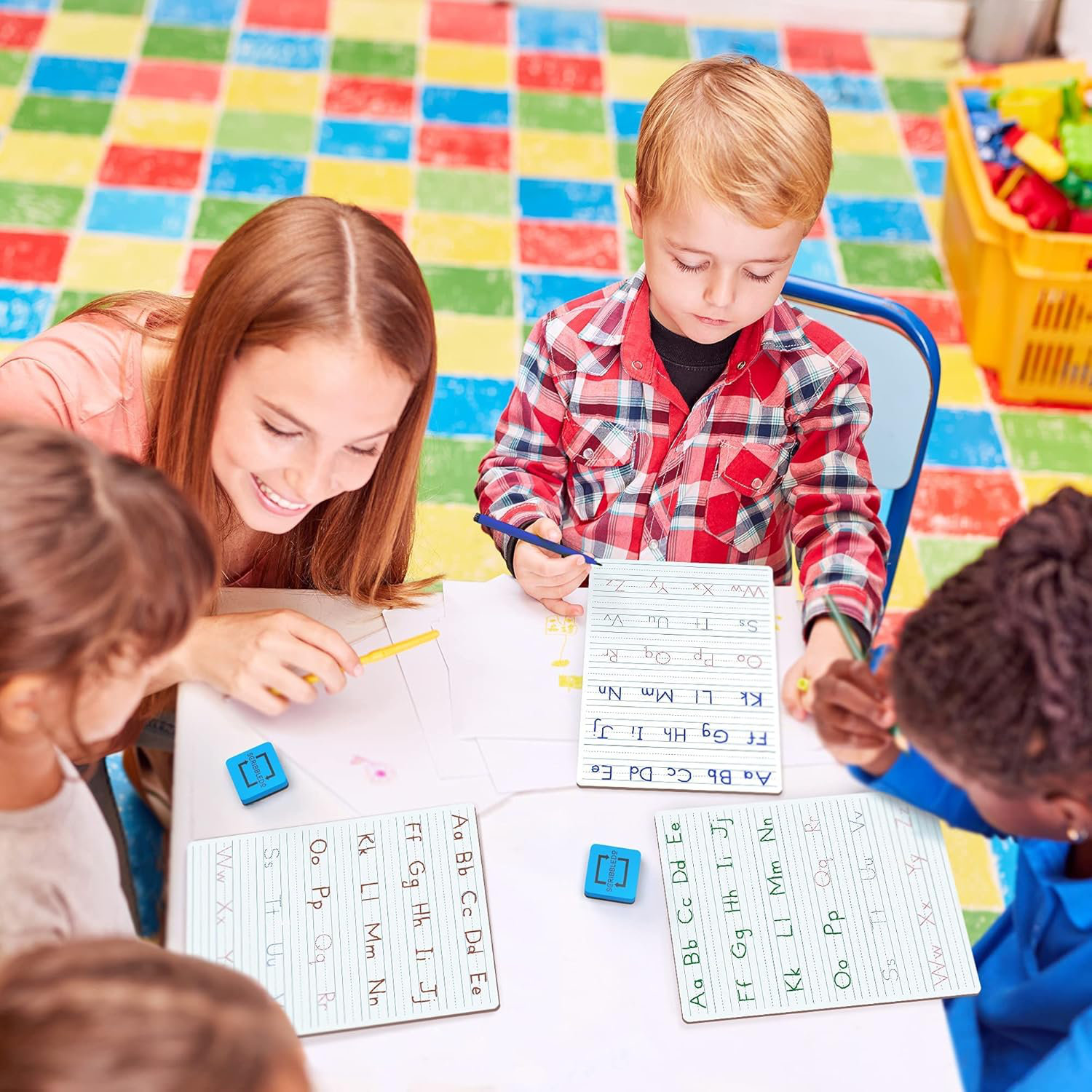 Scribbledo 10 Pack Dry Erase Handwriting Practise For Kids 9 X 12 Inch ...