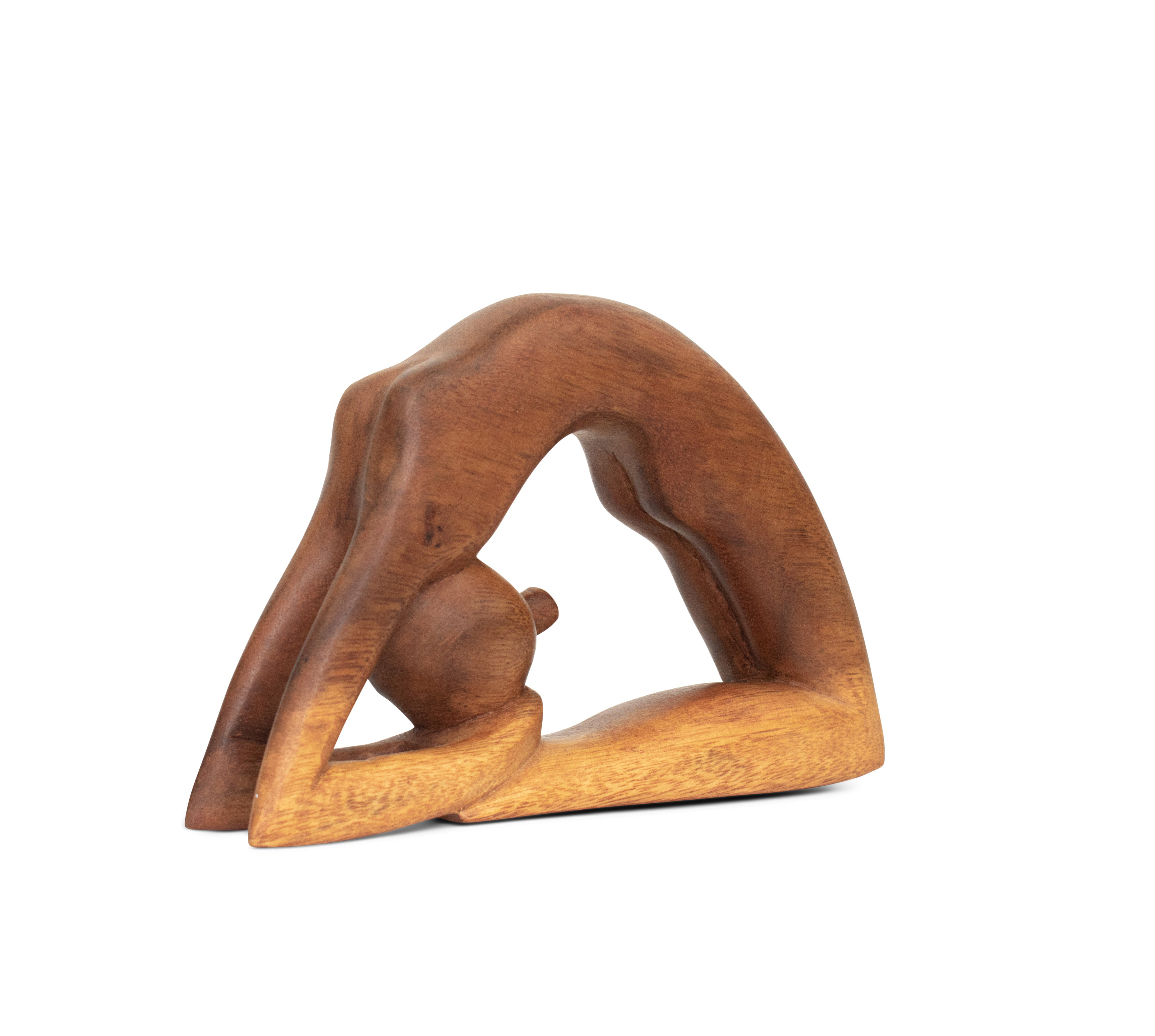 Orren Ellis 8" Wooden Handmade Mini Yoga Figurines, Yoga Pose Statue ...