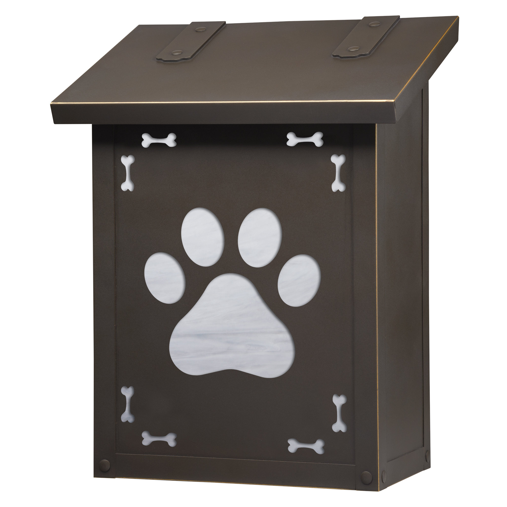 America's Finest Lighting Company Dog Paw Wall Mounted Mailbox | Wayfair