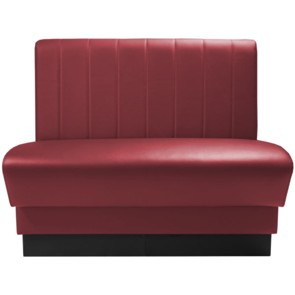 QA Group Olympic Style Single Restaurant Booth Seating - Stitched ...