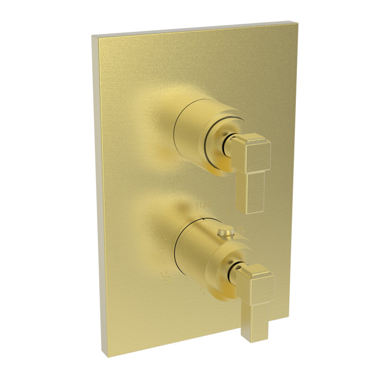 Newport Brass Malvina 1/2" Square Thermostatic Trim Plate With Handle ...