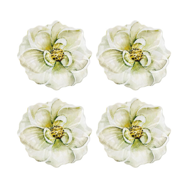 Red Barrel Studio® Magnolia 16 Piece Melamine Dinnerware Set, Service ...