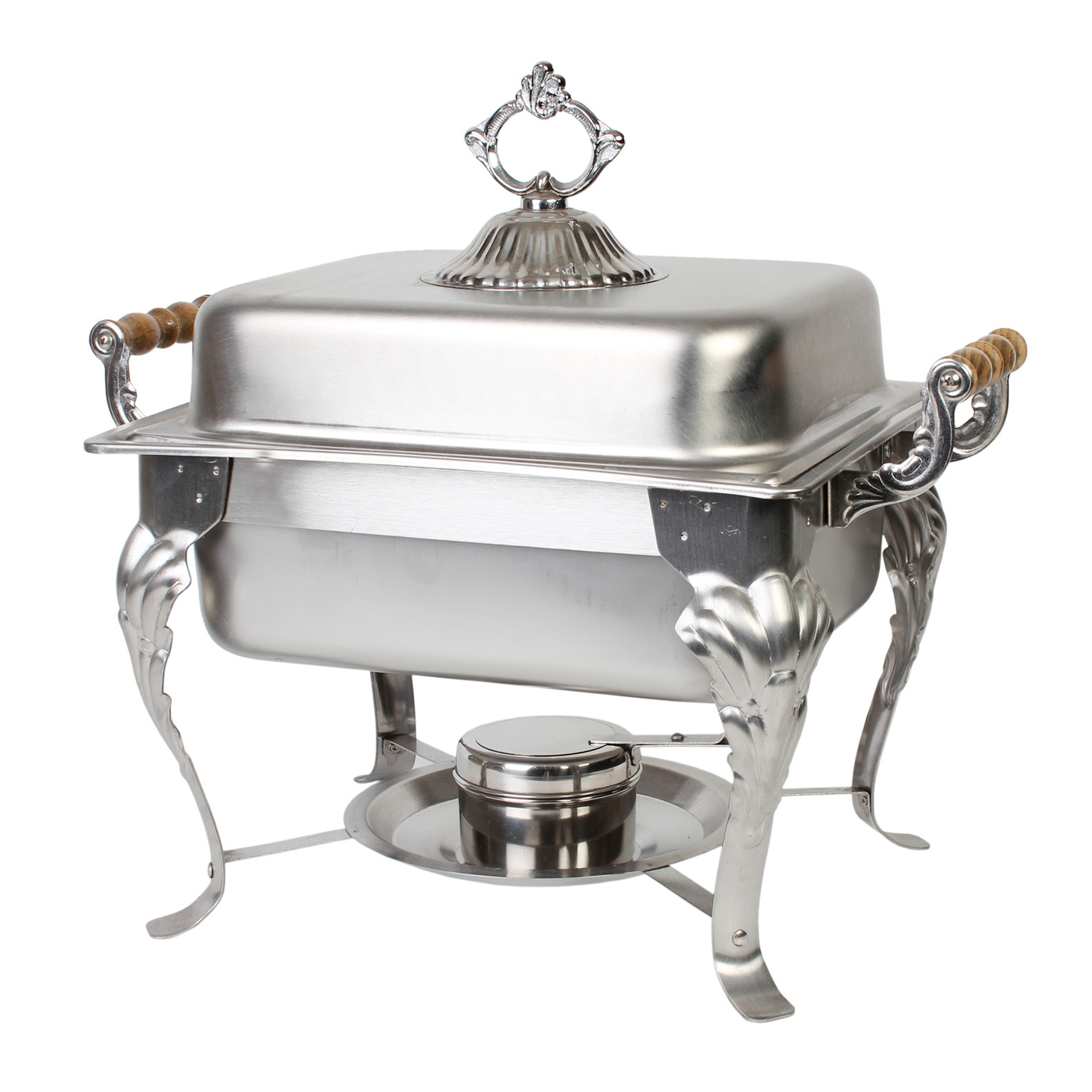 Thunder Group Inc. Wood Handle Square Chafer 4-qt. | Wayfair