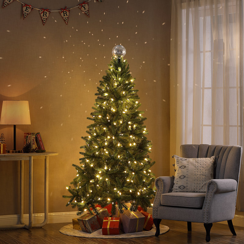 Mr. Christmas 6 in. Animated Disco Ball Tree Topper | Wayfair